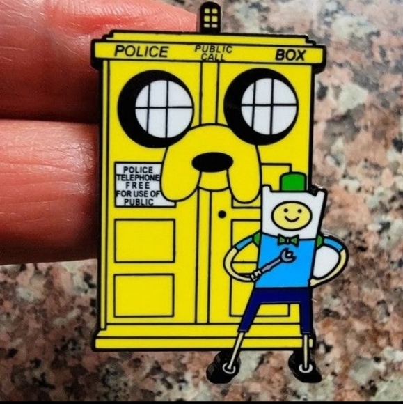 Jewelry | 2 For 13 Adventure Time Police Public Call Box Finn Jake Dr ...
